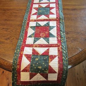 Christmas Star Table Runner Pattern PDF By Simpson Designs Studio Digital Pattern Etsy