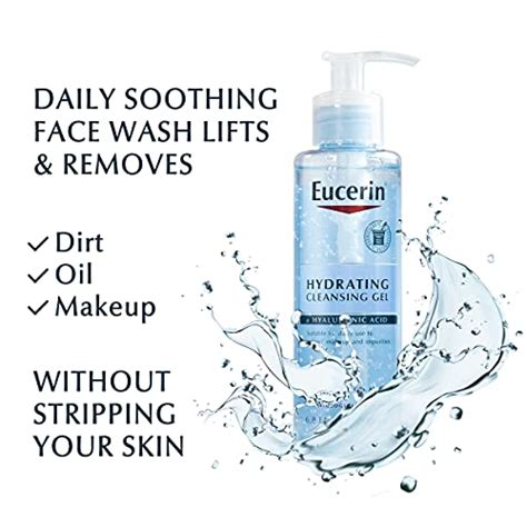 Eucerin Hydrating Cleansing Gel Daily Facial Cleanser Formulated With