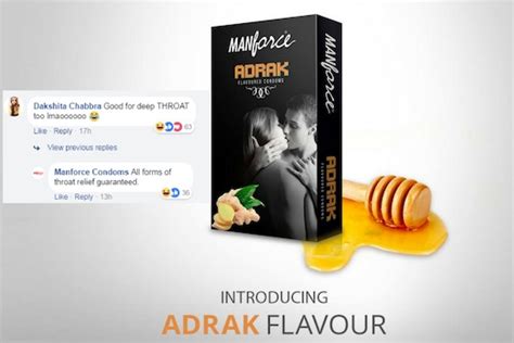 Throat Relief Manforces New Adrak Flavour Condom Is Reminding Us