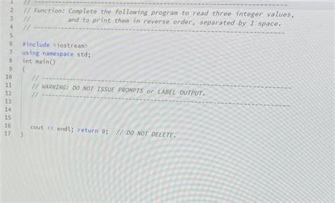 solved 2 function complete the following program to read