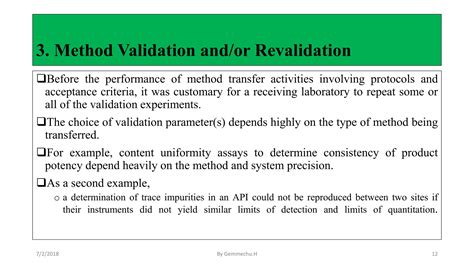 Analytical Method Transfer Pptx