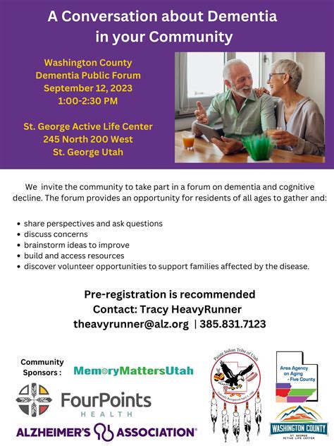 St George Utah Senior Citizen Center Washington County Council On