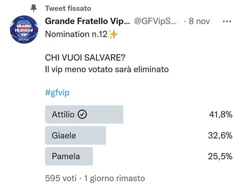GF Vip Sondaggi Puntata Novembre Ecco Il Possibile Eliminato