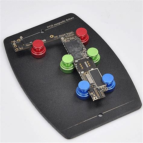Rise Universal Pcb Board Holder Fixture With 6pcs Netic Pins Circuit Board Soldering Platform