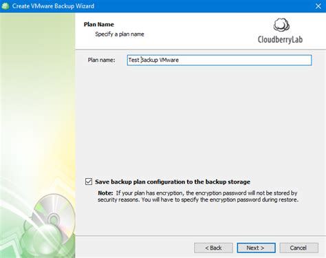 Backing Up A VMware Virtual Machine In MSP Managed Backup
