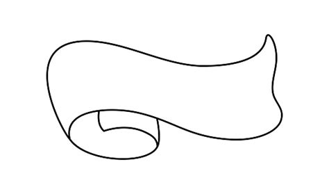 블랙 모노라인 리본 라인 배너 아이콘 웹 디자인 요소 손으로 그린 벡터 그림입니다 비즈니스 인사말 카드 및 휴일 복사 공간을 위한 텍스트를 위한 장소 고급에 대한 스톡 벡터