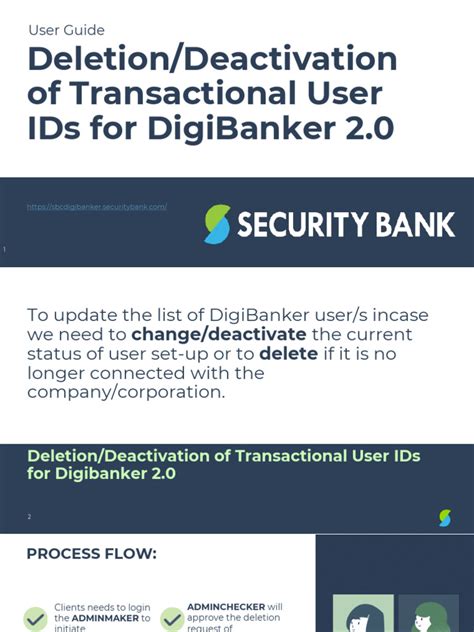 Digibanker 20 User Guide Deletion Of User Ids Pdf Login User