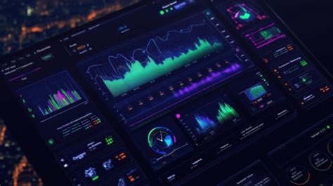 A Smart City Dashboard Displaying Realtime Energy Consumption And Savings Premium AI Generated