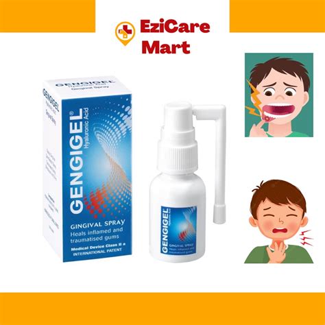 Gengigel Gingival Spray 20ml Mouth Ulcer Sore Throat Shopee Malaysia