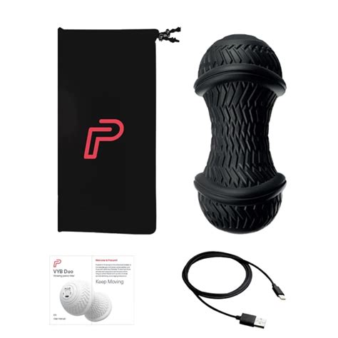 Pulseroll Vyb Duo Vibrating Peanut Roller Black