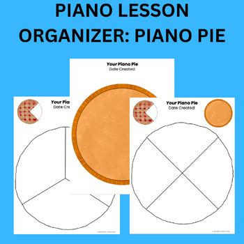 Piano Pie Piano Lesson Organizier To Help You Plan With Students