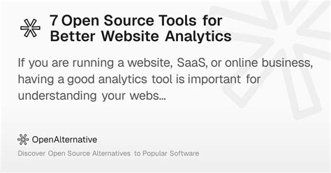 7 Open Source Tools For Better Website Analytics