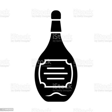 와인 위스키 럼 문말 아이콘의 유리 병 현지 알코올 음료 음료 컬러 유리 주류 병입니다 바 카페에서 스템웨어 실루엣 기호입니다 음수 공간입니다 벡터 절연 그림 개념에 대한