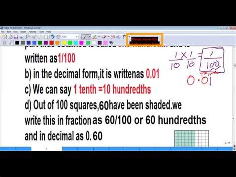 Intro To Decimals YouTube