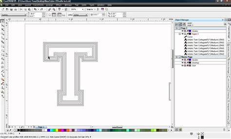Coreldraw Cut