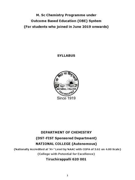 PG Chemistry Syllabus | PDF | Coordination Complex | Organometallic ...