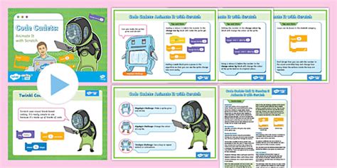 Code Cadets Unit 2 Session 3 Animate It With Scratch