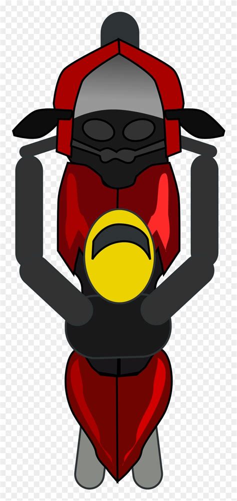 Clipart Racing Bike Top Down For Games Motorcycle Vector Top View Png