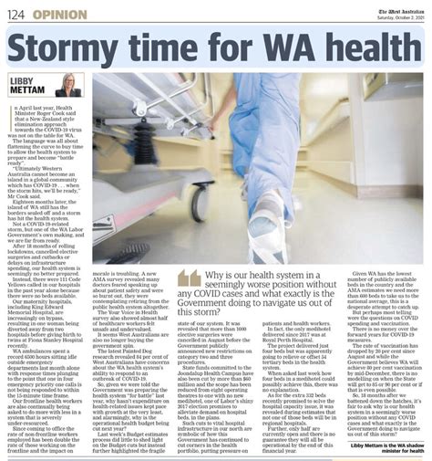 Ian Goodenough Mp On Linkedin Libby Mettam Is Correct In Pointing Out