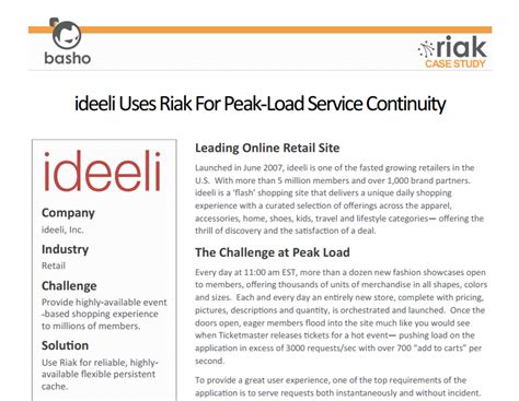 Use Cases For Riak KV