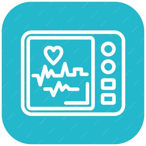 Premium Vector Ecg Vector Icon Illustration Of Lab Iconset