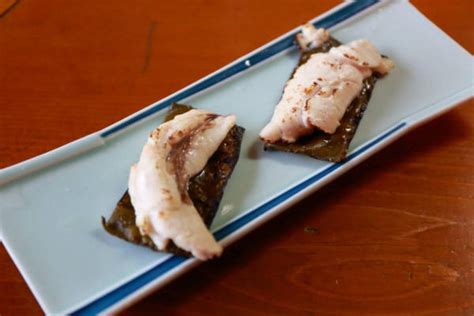 竹莢魚的白子昆布燒 Shungate