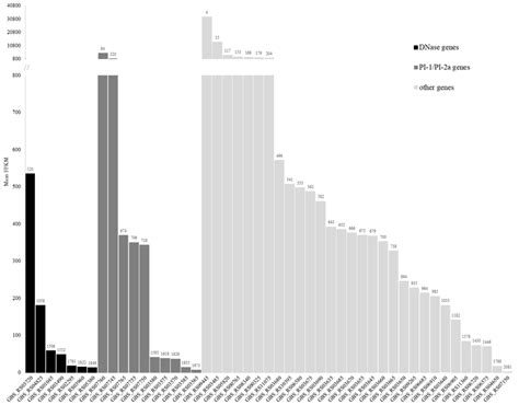 Expression Level Fpkm Units Of Genes Potentially Involved In