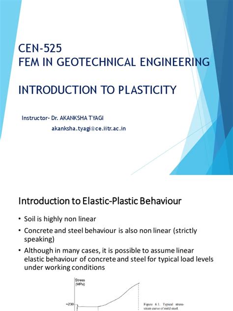 Lecture 12 Introduction To Plasticity Pdf