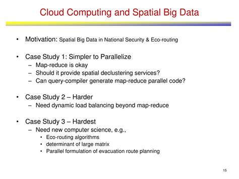 Ppt Spatial Big Data Challenges Intersecting Cloud Computing And