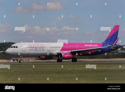 Wizz Air Airbus A321 Ha Lxd Taking Off At London Luton Airport Uk