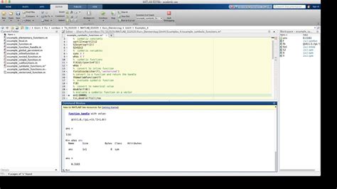 Matlab Video 6 Symbolic Functions Youtube