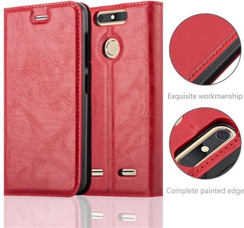 Cadorabo Hoesje Voor Zte Blade V Mini In Appel Rood Beschermend Etui Met Bol Com