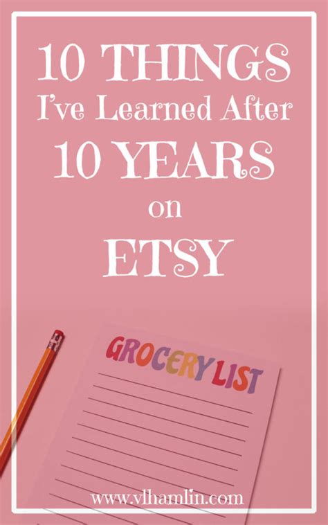 10 Things Ive Learned After 10 Years On Etsy Food Life Design