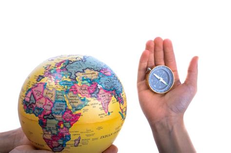 Premium Photo Globe And Compass