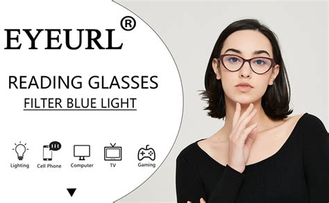 Eyeurl Reading Glasses For Women 5 Pack Fashion Cat Eye