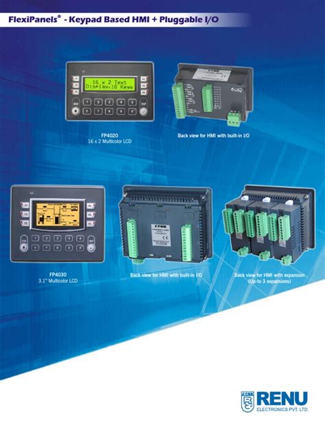 Flexipanels Keypad Based Hmi With Io Bipolar Junction Transistor Programmable Logic Controller