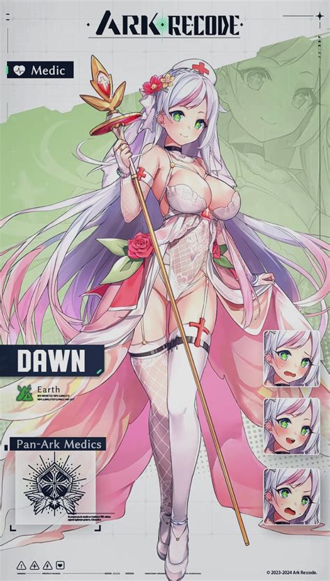 Dawn Ark Recode Ark Recode Highres Official Art 1girl Arm Up