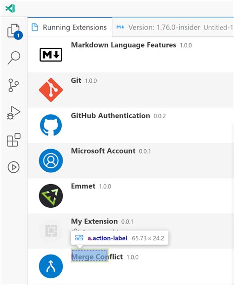 Report Issue Button Hidden In Running Extensions · Issue 173213