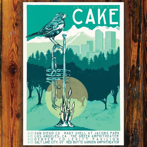 Cake Summer Tour 2023 Poster — Nicholas Nocera