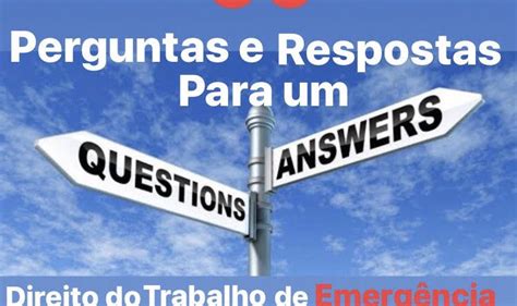 60 PERGUNTAS E RESPOSTAS DE UM DIREITO DO TRABALHO DE EMERGÊNCIA