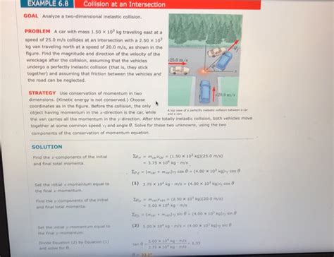 Solved EXAMPLE Collision At An Intersection GOAL Analyze Chegg Com