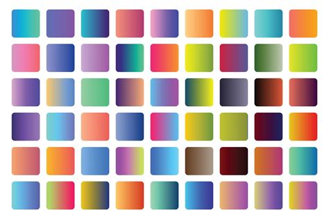 Multi Color Vector Gradient Set 13323229 Vector Art At Vecteezy