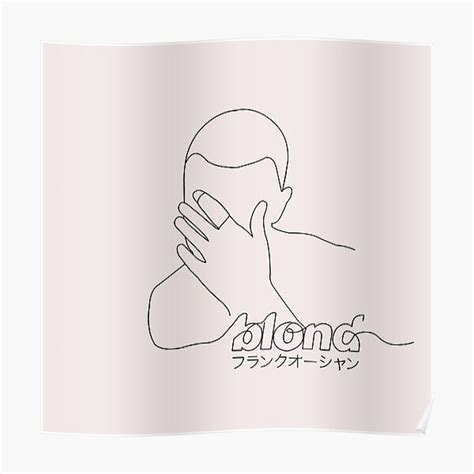 Minimalistic Frank Ocean Blond Poster By Miiaa Redbubble