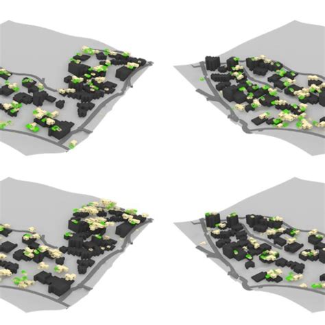 optimized outputs of the simulation for different parameters from top
