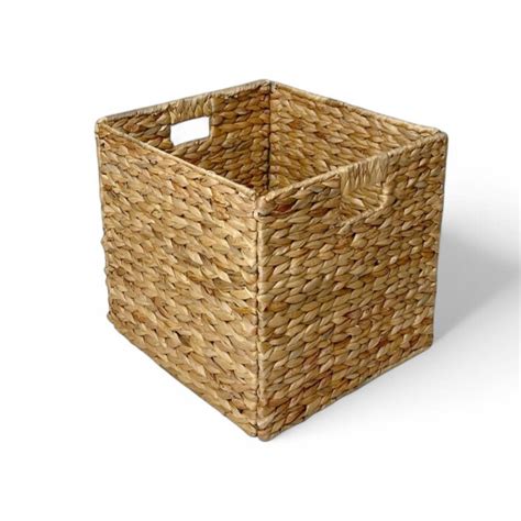 Water Hyacinth Cube Insert Storage Basket