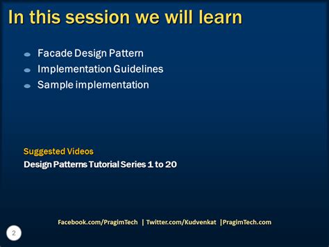 Sql Server Net And C Video Tutorial Facade Design Pattern Slides