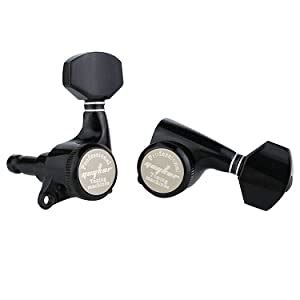 Guyker 6Pcs Guitar Locking Tuners 6 Left Handed 1 18 Ratio Lock