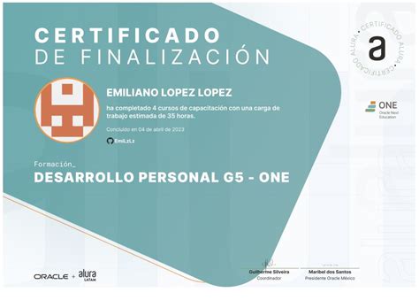 Emiliano López López On Linkedin Aluralatam Oraclenexteducation