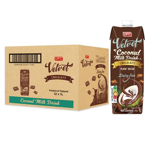 Ufc Velvet Coconut Milk Chocolate 1 Ltr X 12 Packs Carton Grocery Owl