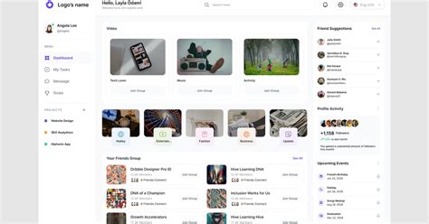 Social Media Dashboard Ui Kit Websites Ft Business And Dashboard Envato